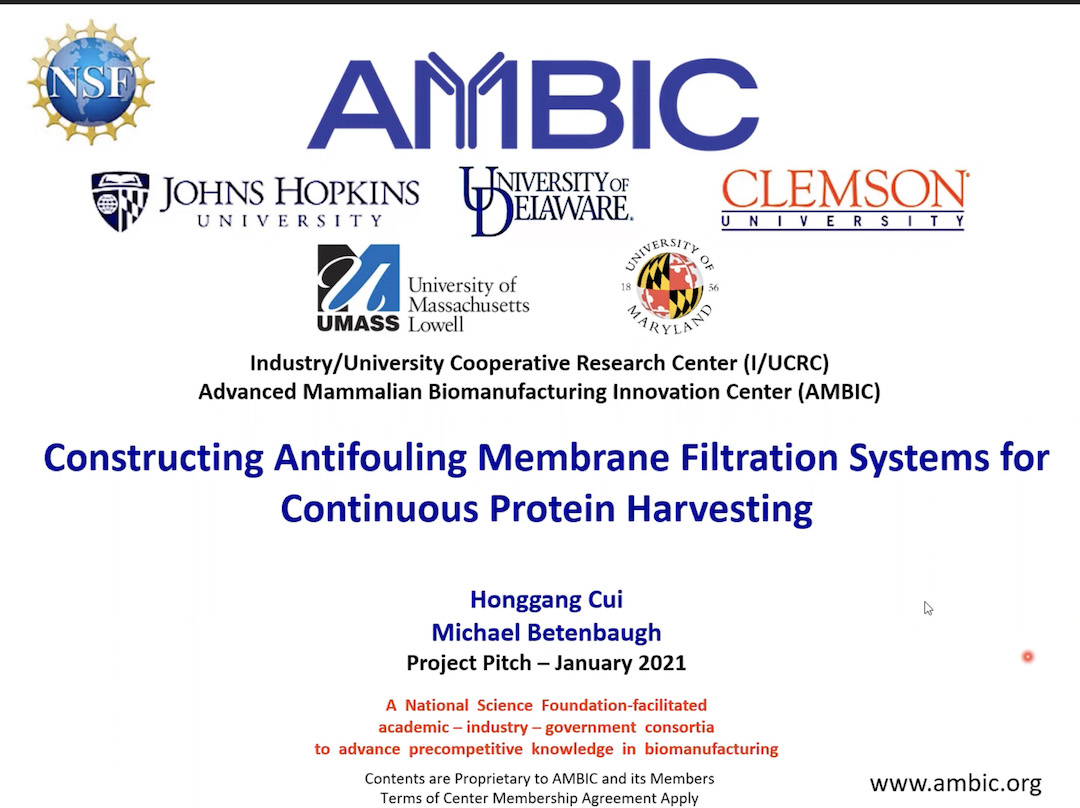 2020-31: Constructing Antifouling Membrane Filtration Systems for ...